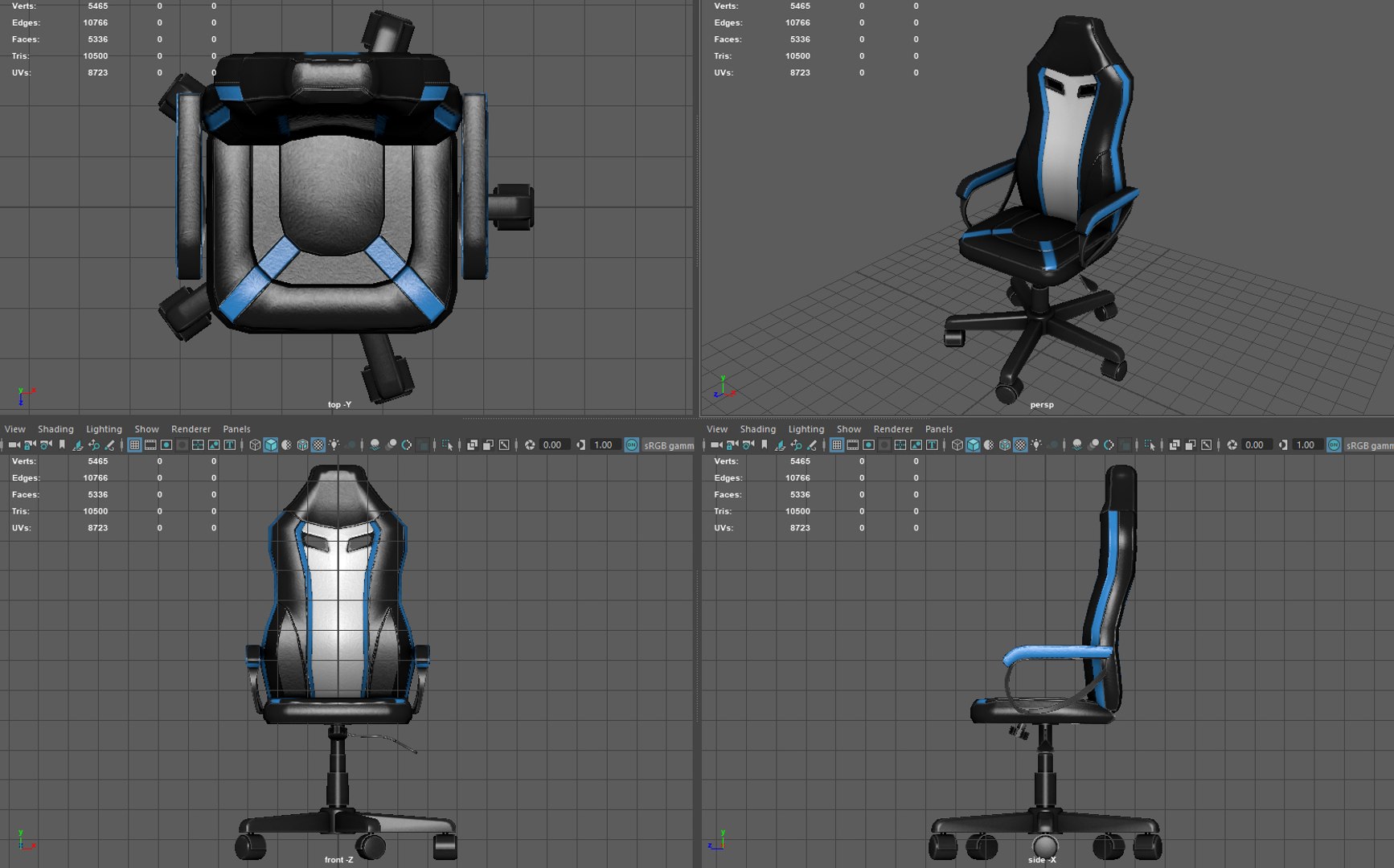 3D Gaming Chair model - TurboSquid 2152388