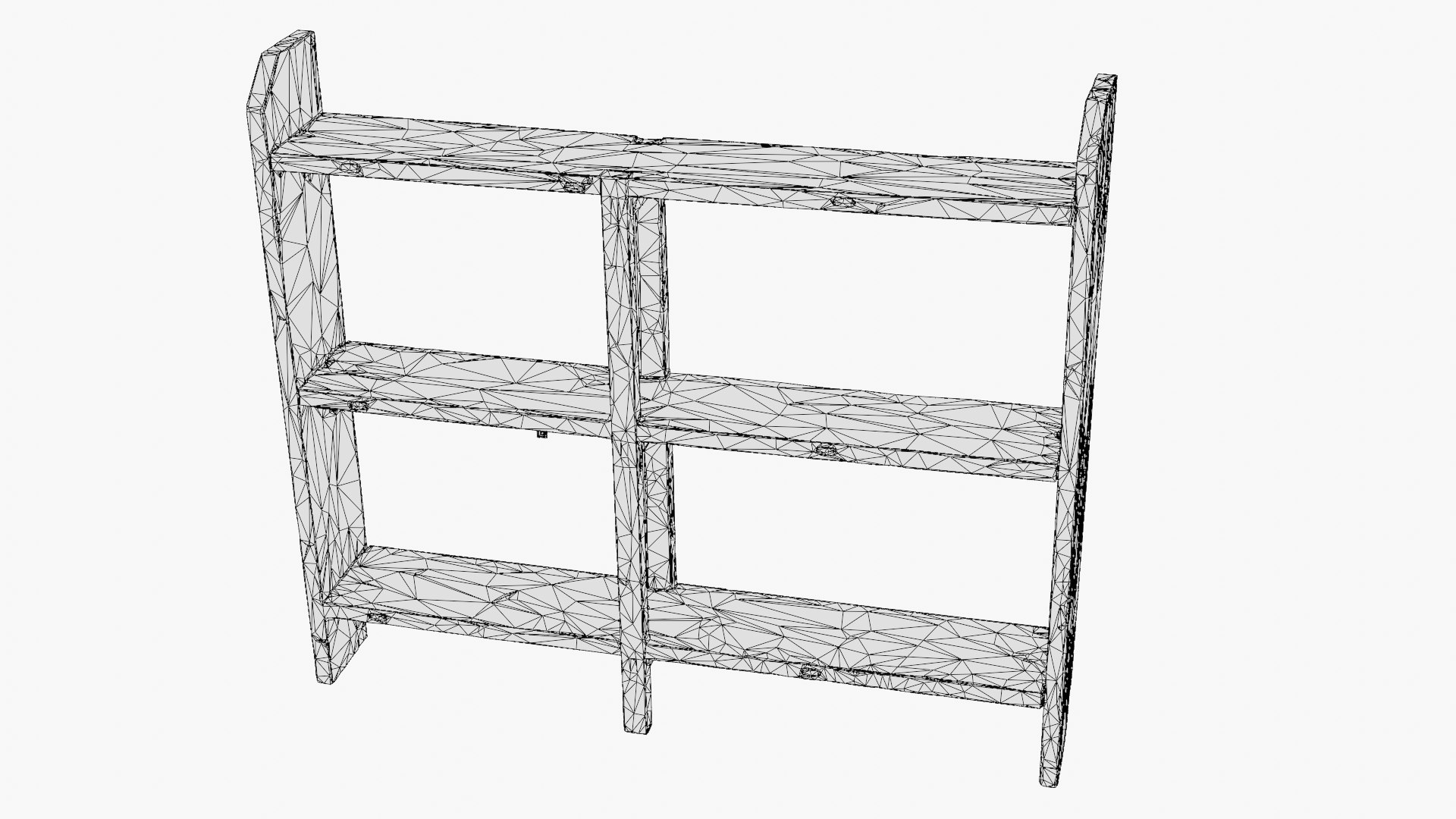 Wooden shelf 3D - TurboSquid 2132395