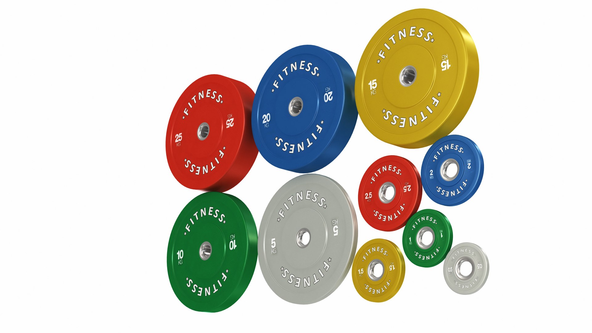 3D GYM Barbell Plate Collection Model - TurboSquid 1828212