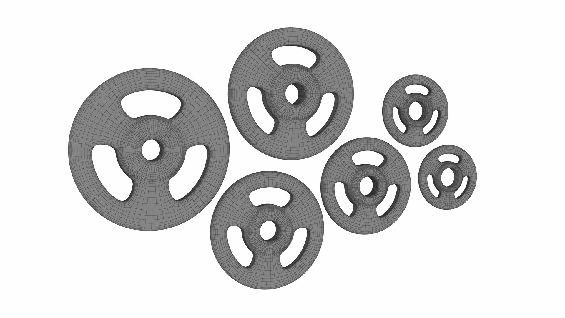 3D GYM Barbell Plate Collection Model - TurboSquid 1828212