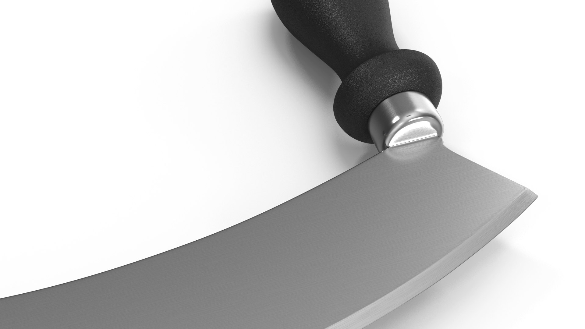 Mezzaluna With One Blade And Plastic Handles 3D Model - TurboSquid 2246189