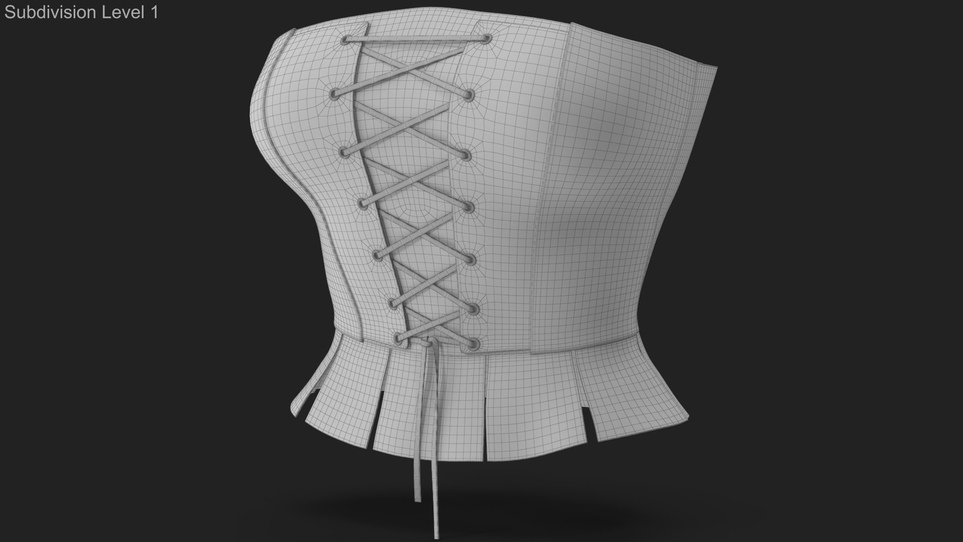 Corset 3D Model - TurboSquid 2117932