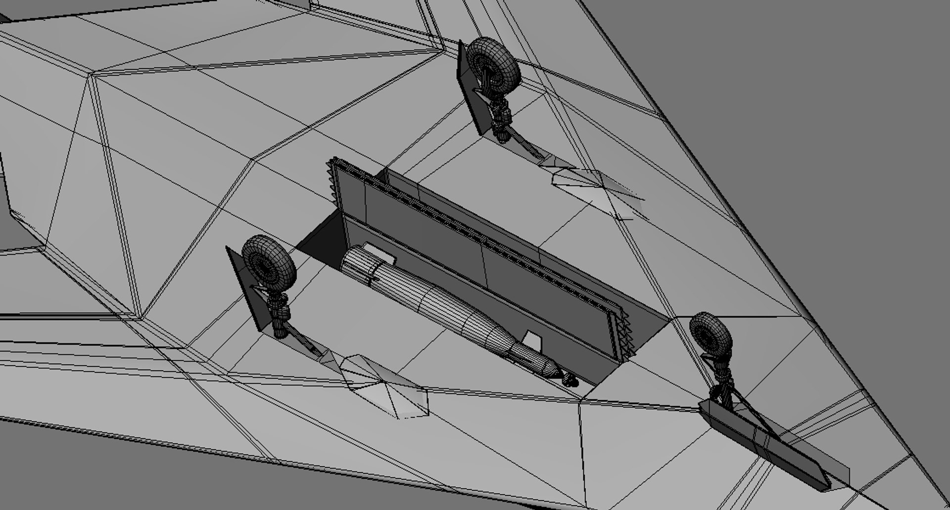 3d F117 Nighthawk