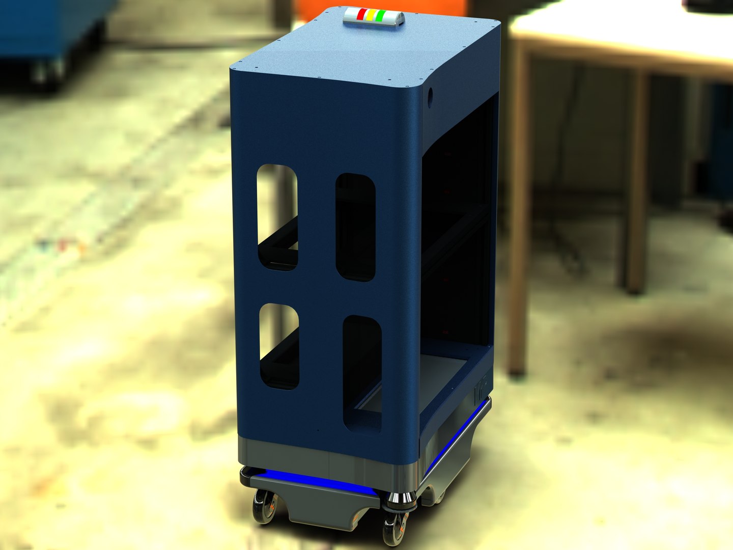 Mobile Industrial Robots Of Tray Transport Module 3D Model - TurboSquid ...