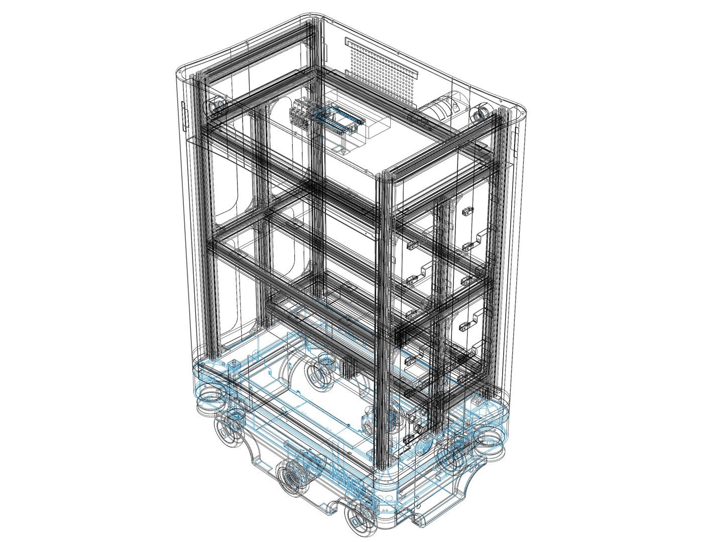 Mobile Industrial Robots Of Tray Transport Module 3D Model - TurboSquid ...
