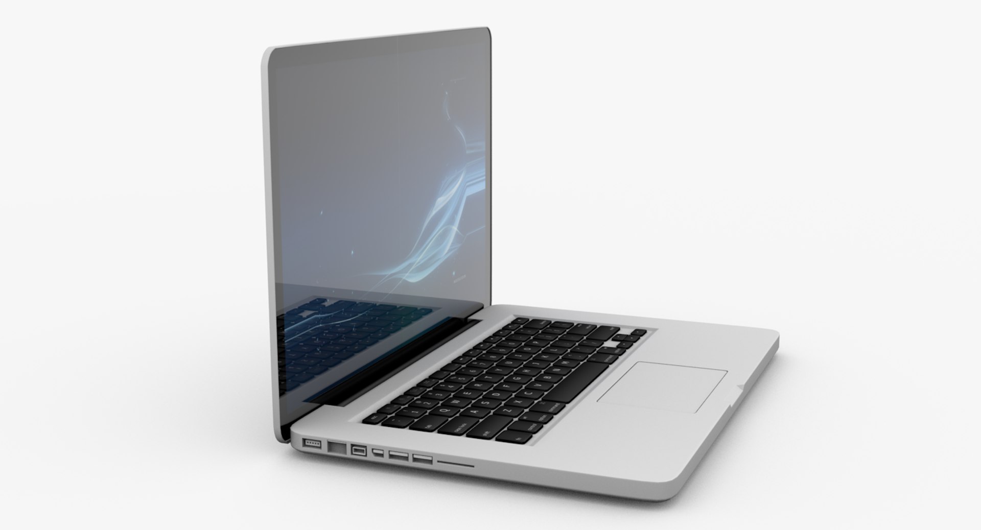 3d Model Realistic Laptop