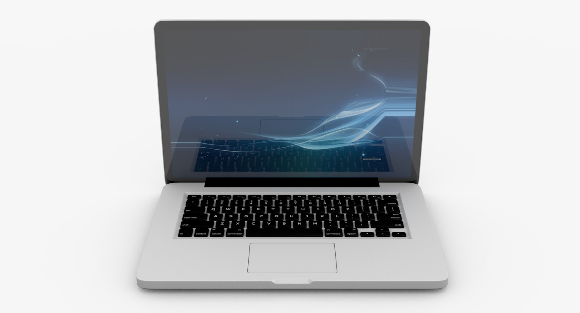 3d Model Realistic Laptop