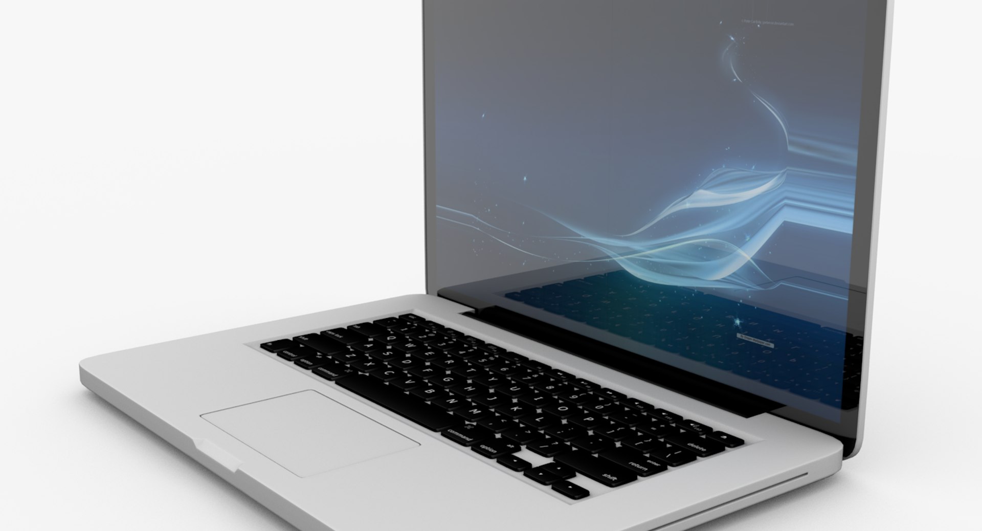 3d Model Realistic Laptop