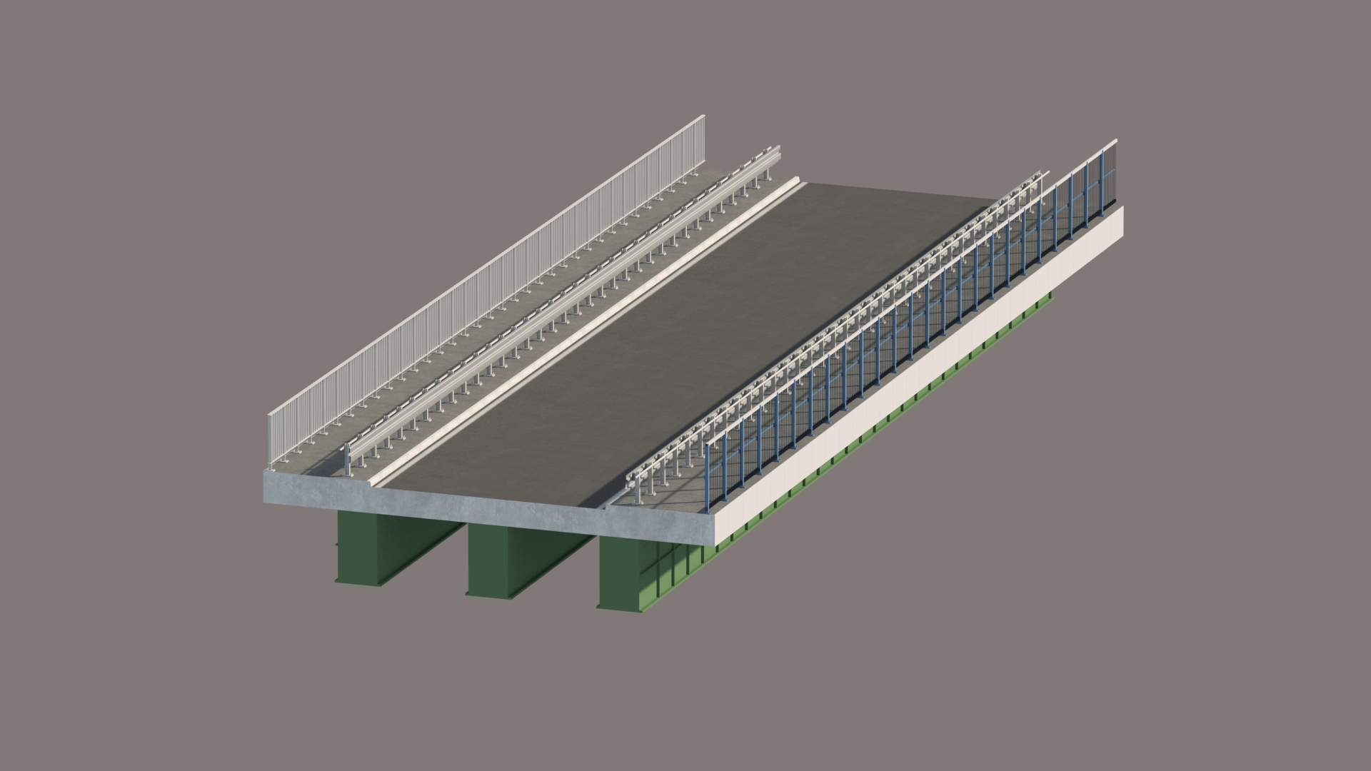 Road Bridge One Lane 02 3D - TurboSquid 2332026