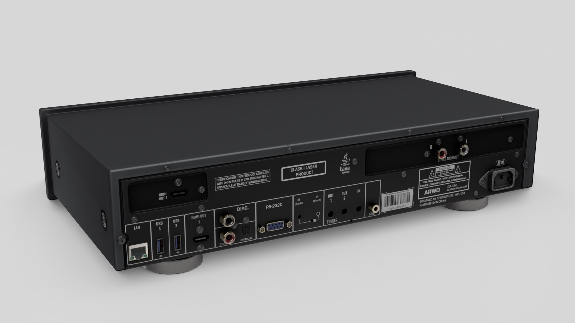 Blu-ray Player 3D Model - TurboSquid 1660579