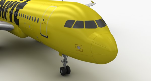 3d airbus a320 spirit airlines