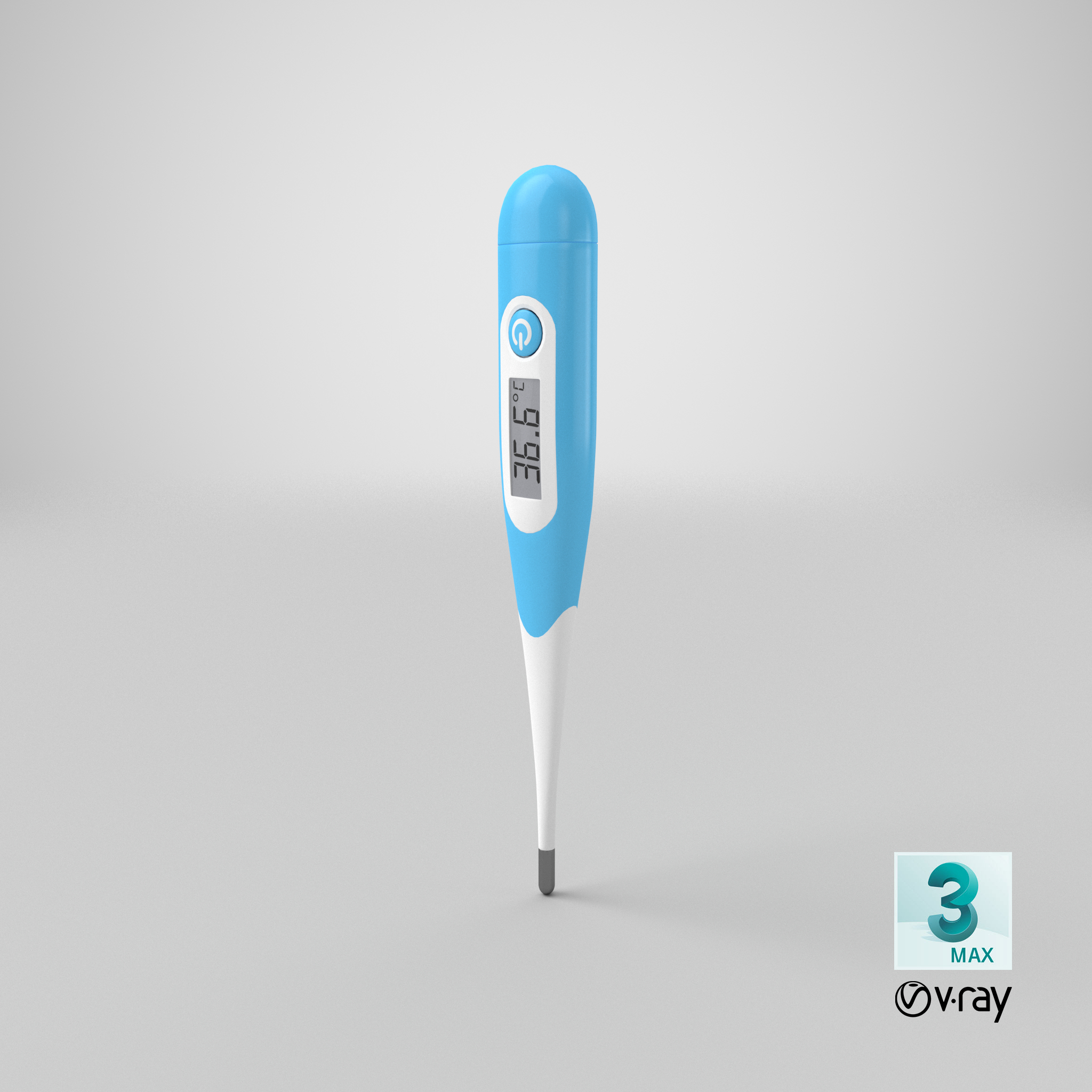 Digital medical thermometer 3D model - TurboSquid 1318168