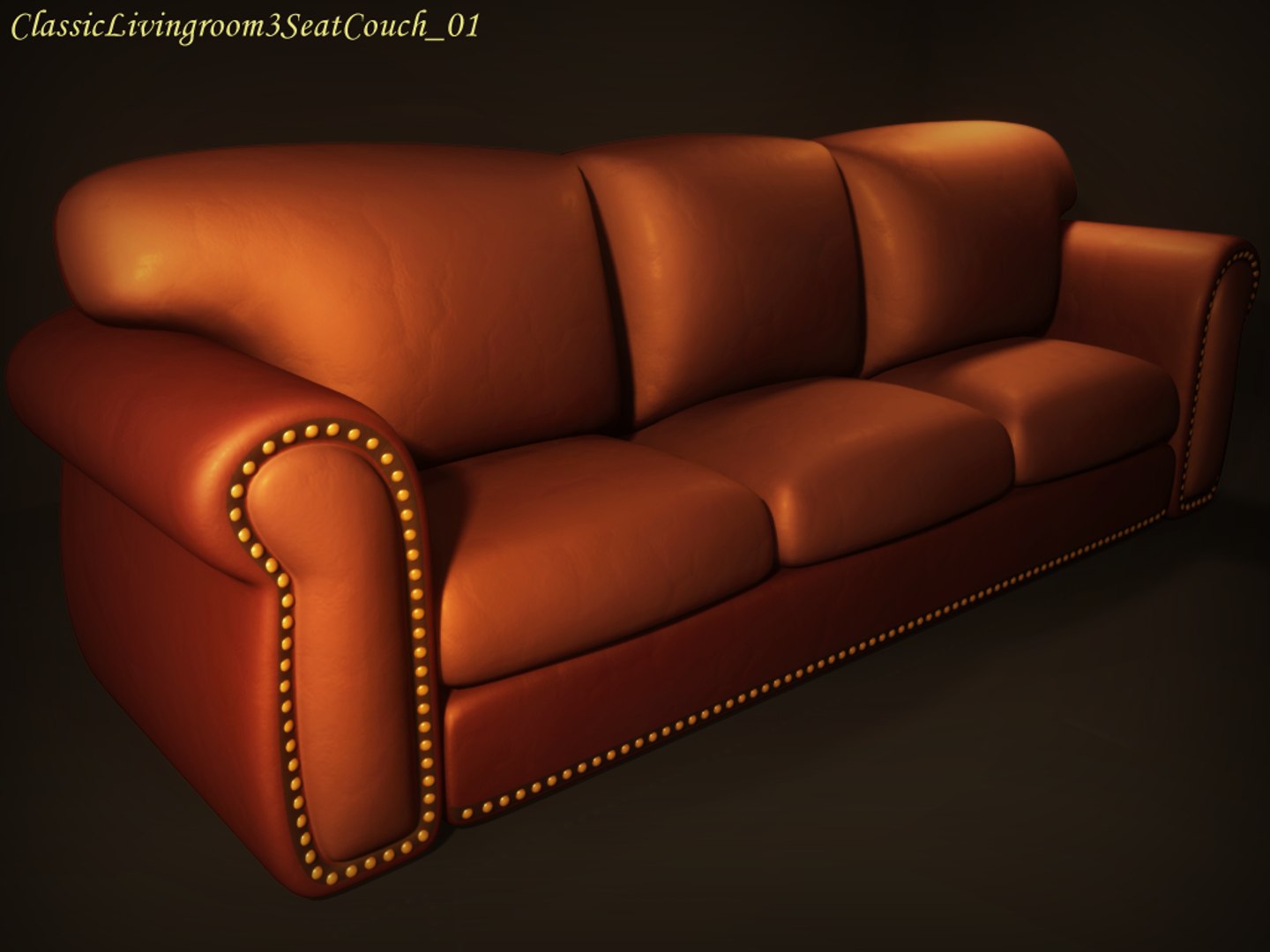 Classic Livingroom Couch Obj