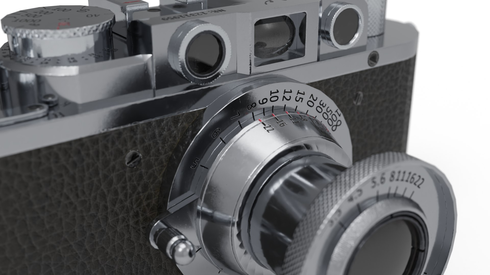 Vintage Leica-Based Camera Model - High Quality and Realistic Details ...