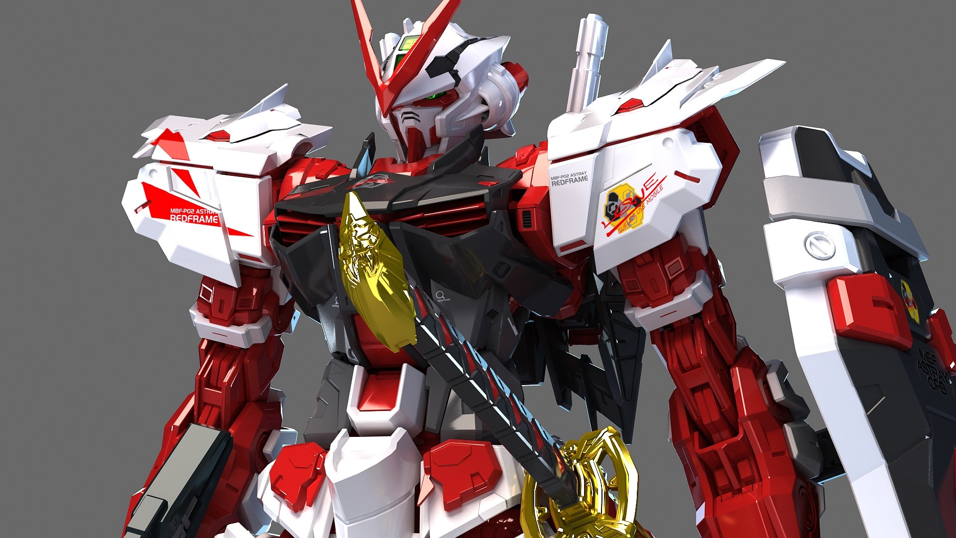 Sci-Fi Robot Fighter Red Astray 3D Model - TurboSquid 2064370