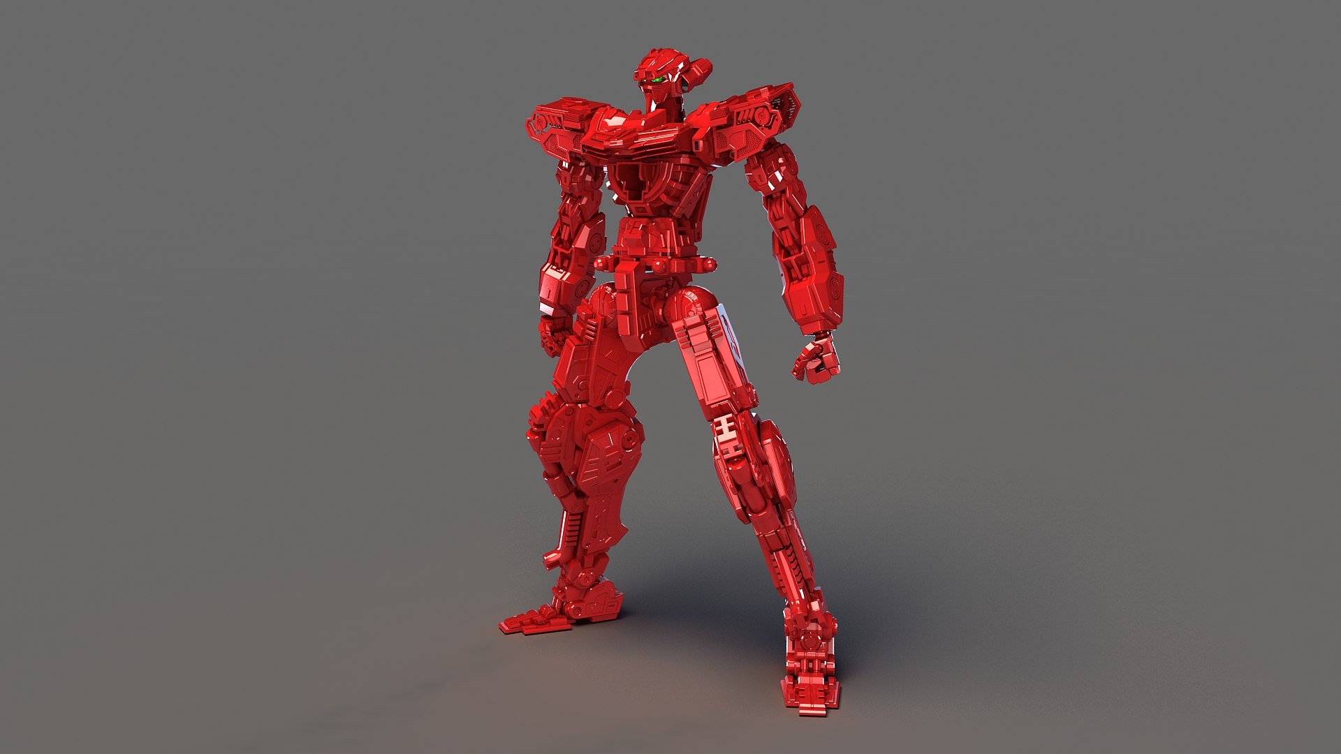 Sci-Fi Robot Fighter Red Astray 3D Model - TurboSquid 2064370