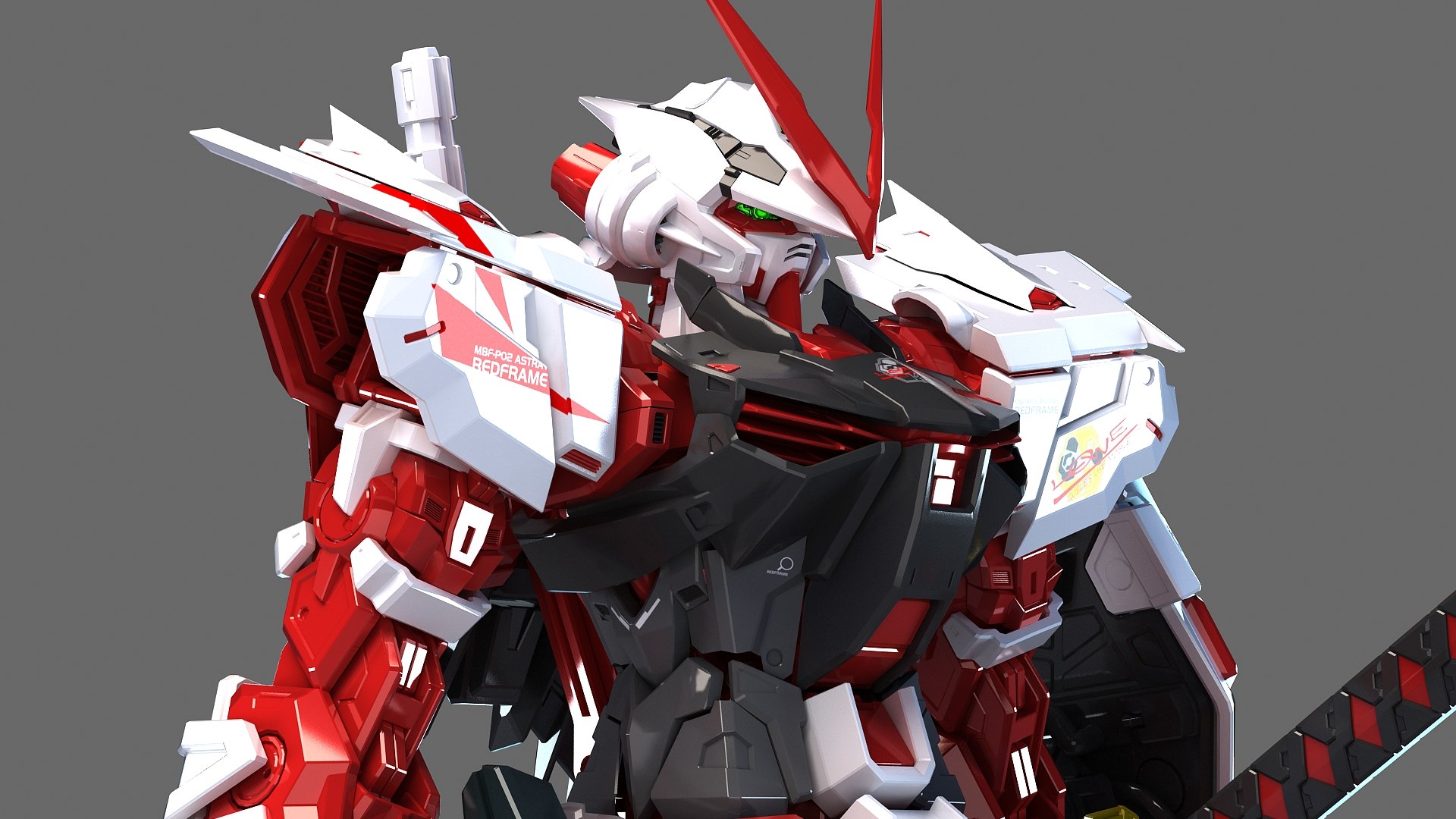 Sci-Fi Robot Fighter Red Astray 3D Model - TurboSquid 2064370