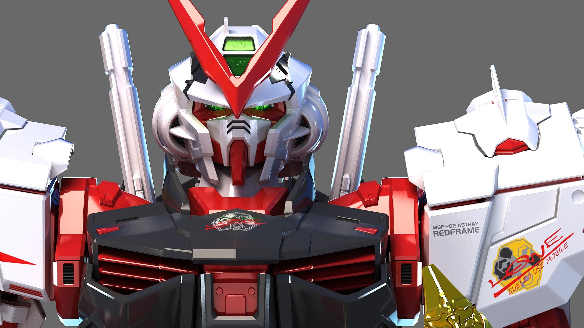 Sci-Fi Robot Fighter Red Astray 3D Model - TurboSquid 2064370