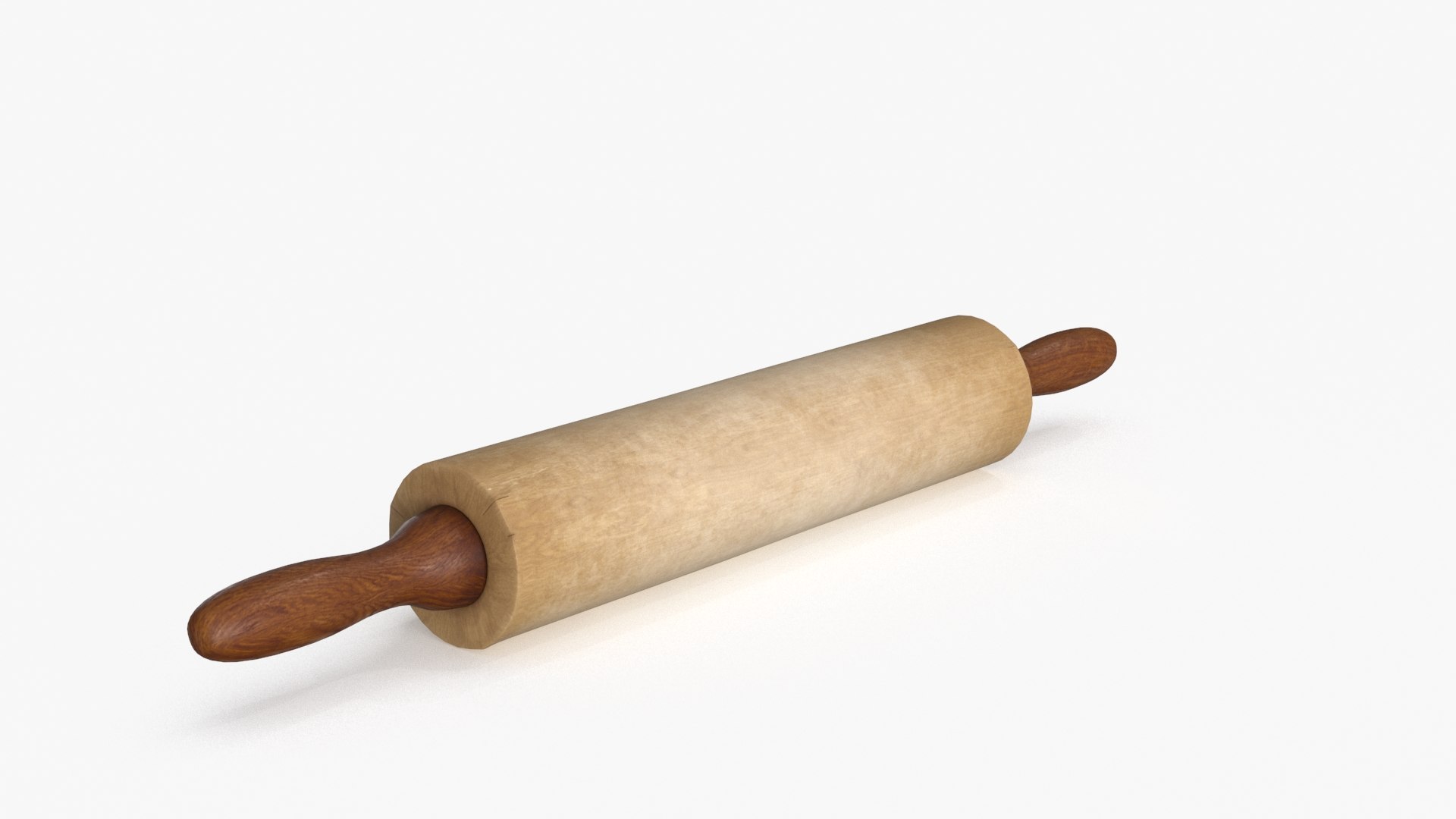 3D model wooden rolling pin - TurboSquid 1530464