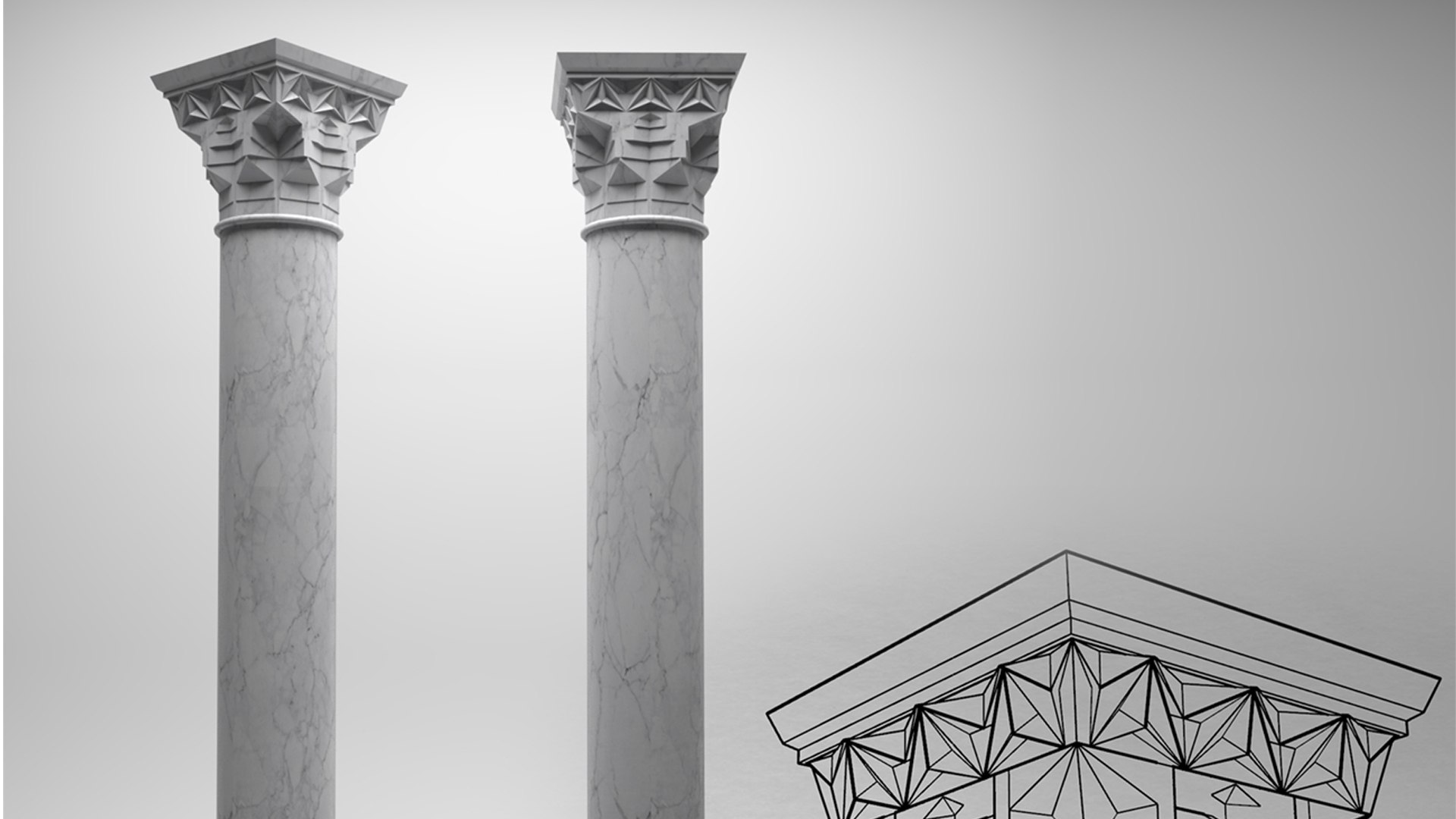 Muqarnas Capital And Column 3D Model - TurboSquid 1788824