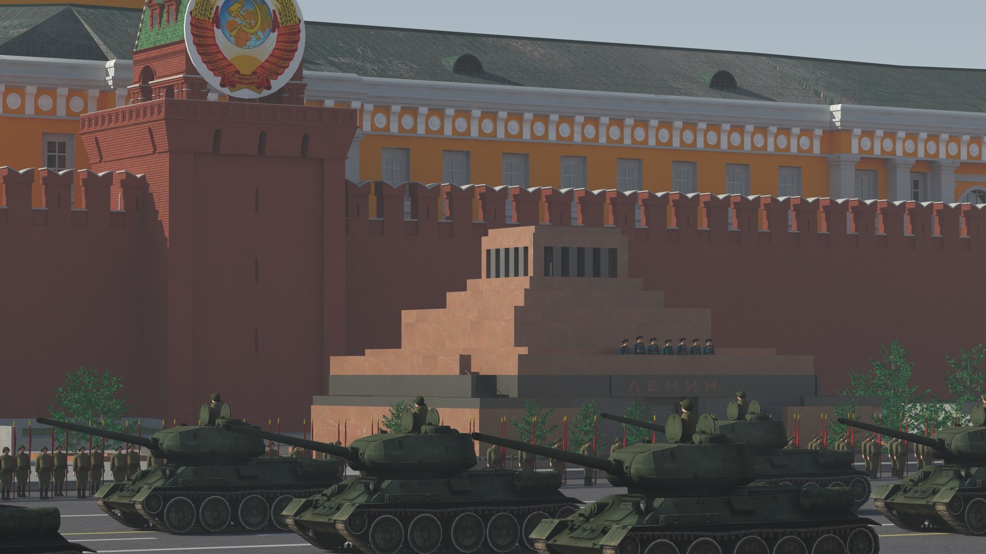 Moscow Red Square Soviet 3D Model - TurboSquid 1607047