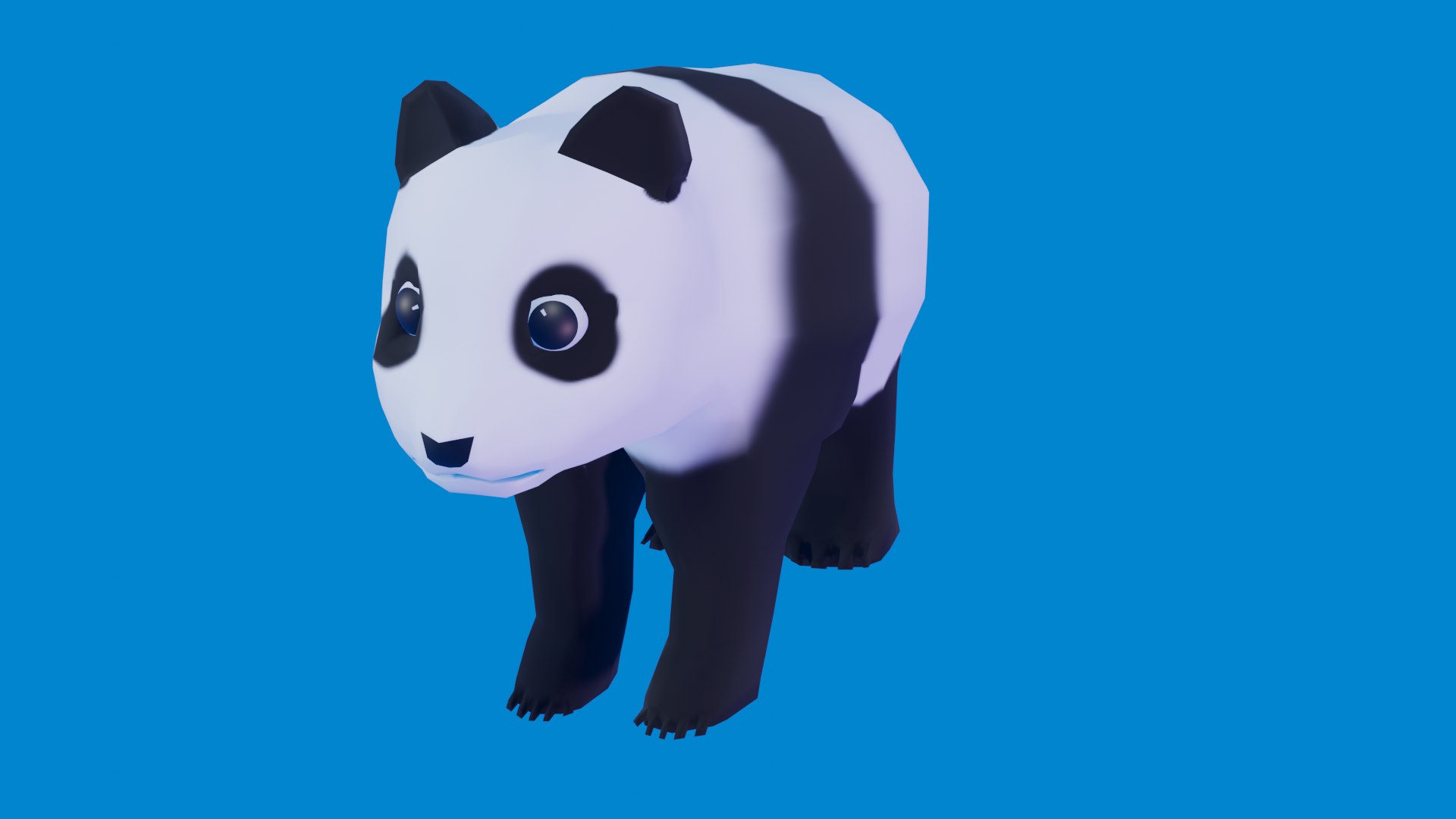 Low-Poly Cartoon Panda - Rigged 3D Model - TurboSquid 1902478