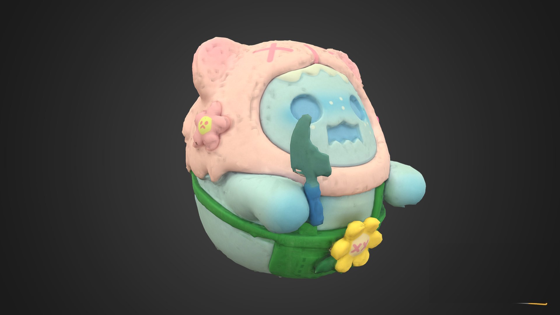 Blue Monster Figure 3D Model - TurboSquid 2015117
