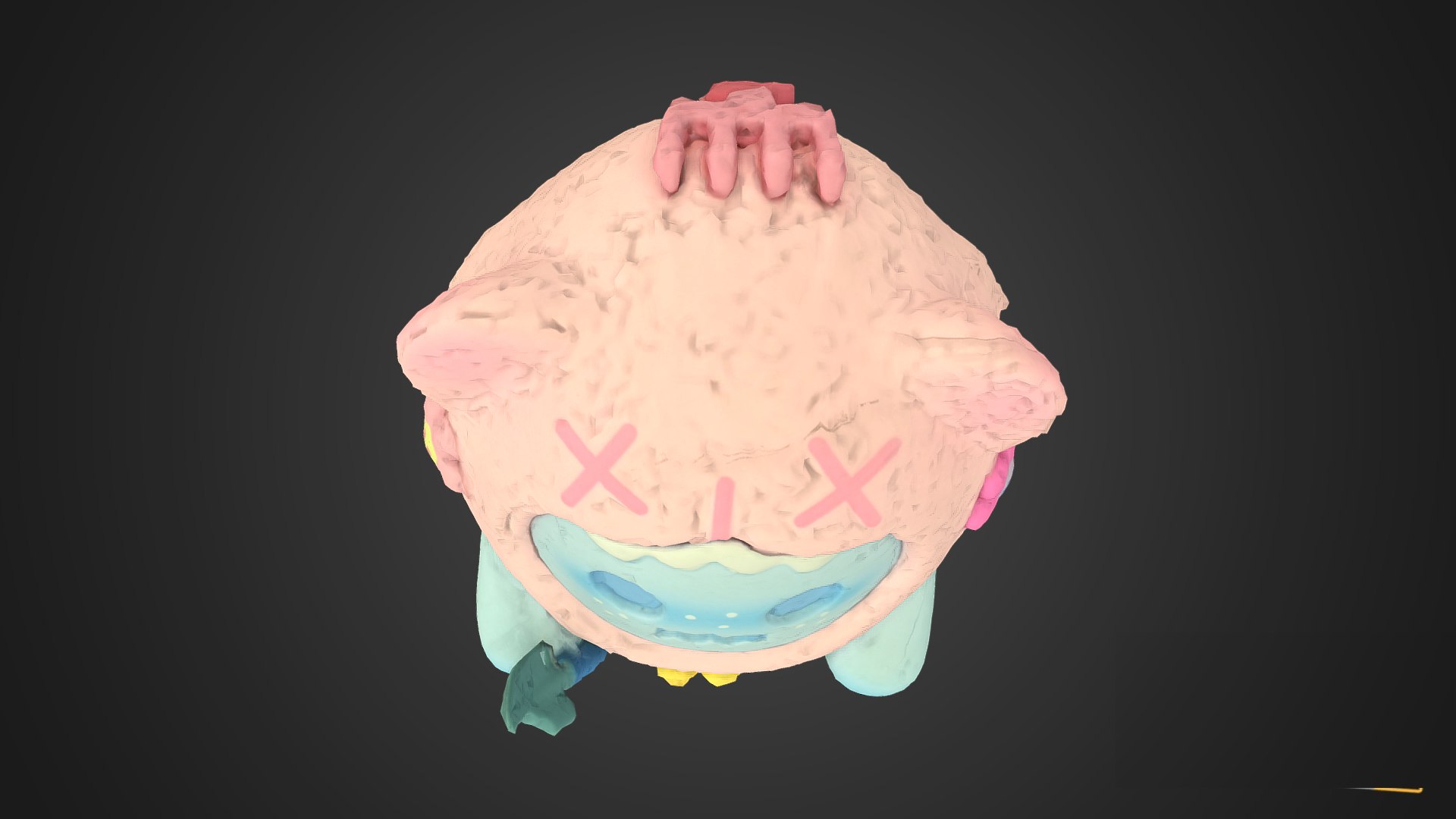 Blue Monster Figure 3D Model - TurboSquid 2015117