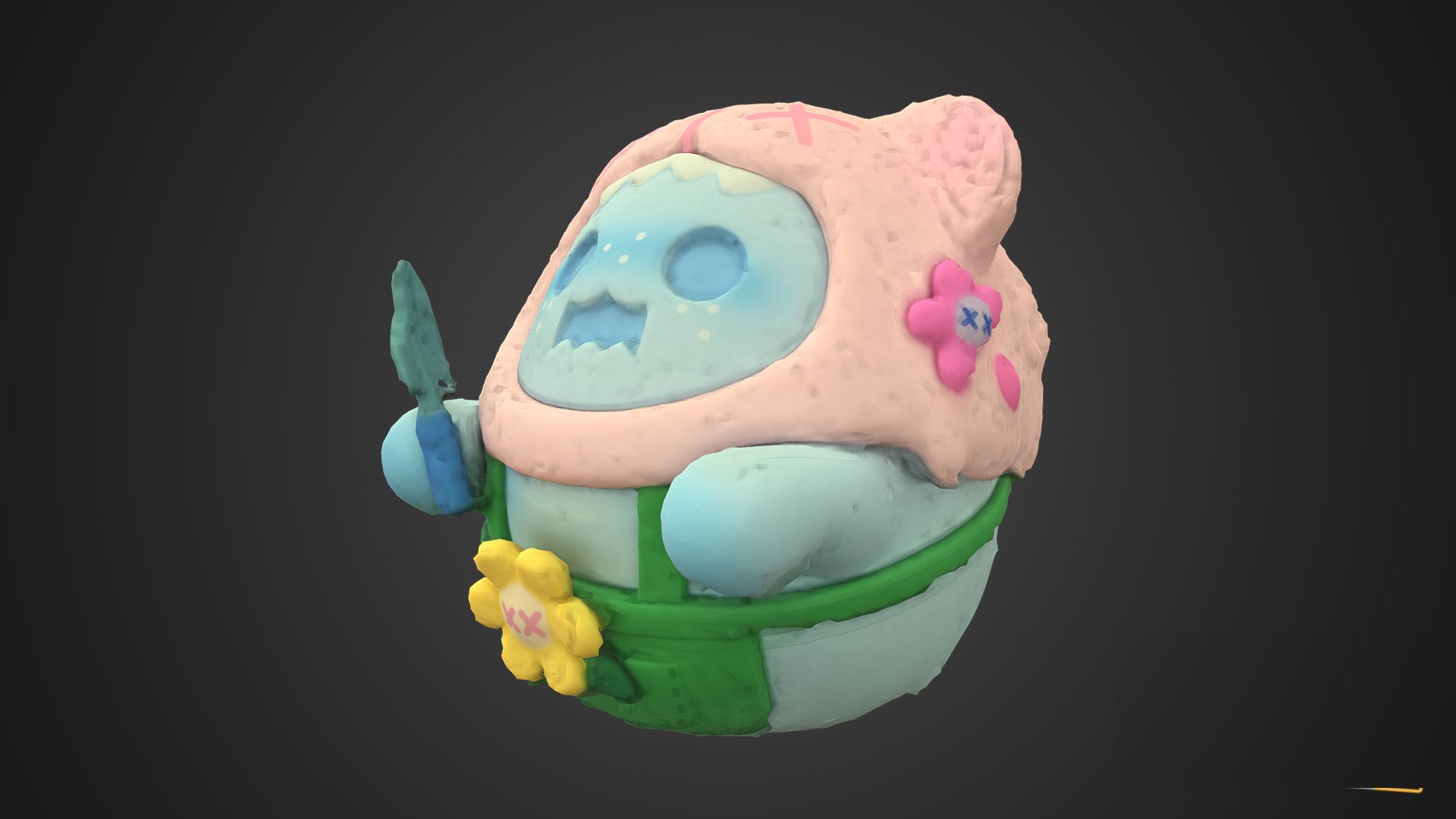 Blue Monster Figure 3D Model - TurboSquid 2015117