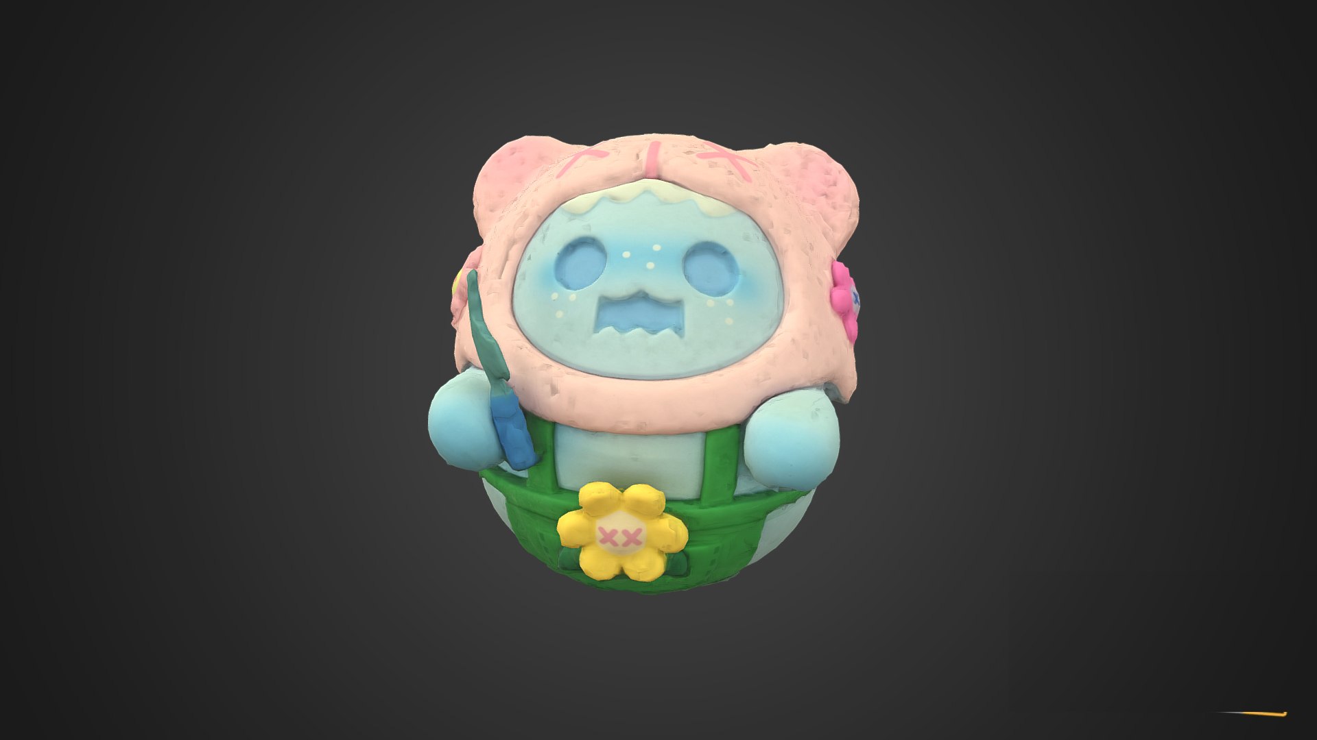 Blue Monster Figure 3D Model - TurboSquid 2015117