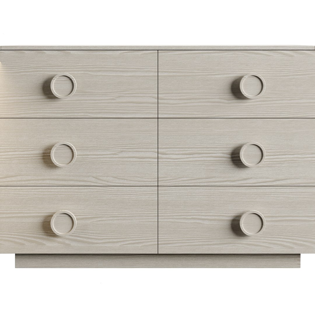 WestElm Sarah Sherman Samuel Knob Dresser 3D Model - TurboSquid 2046192