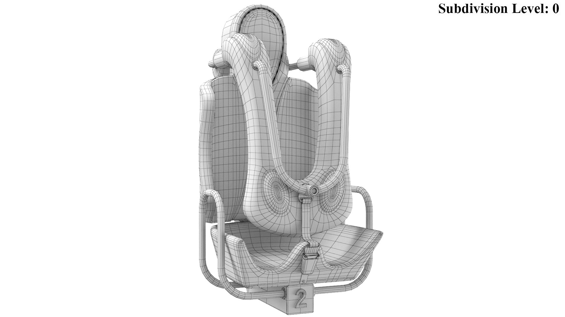 3D Roller Coaster Seat Model - TurboSquid 1911106