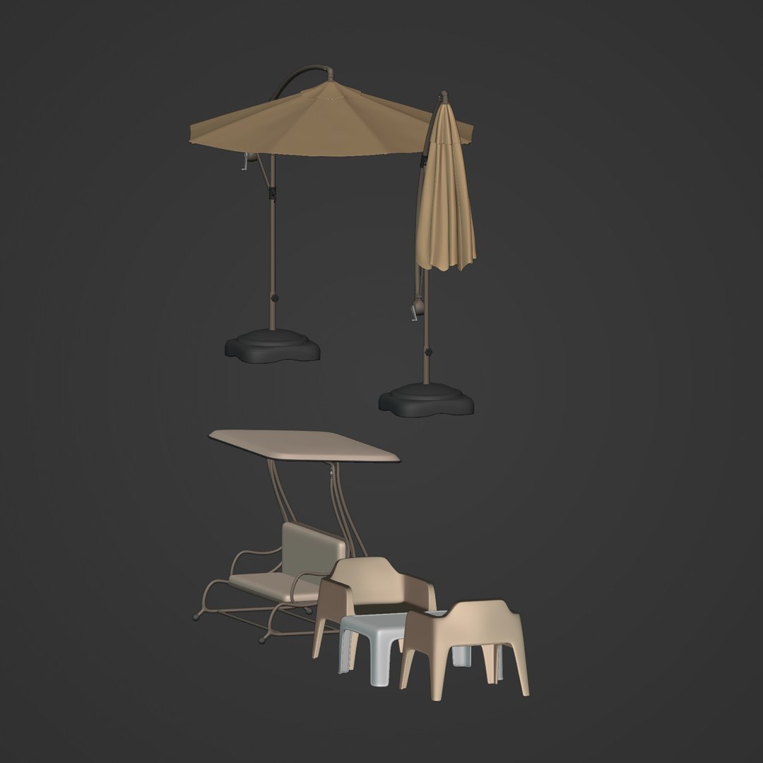 3D Patio Pack model - TurboSquid 2084909