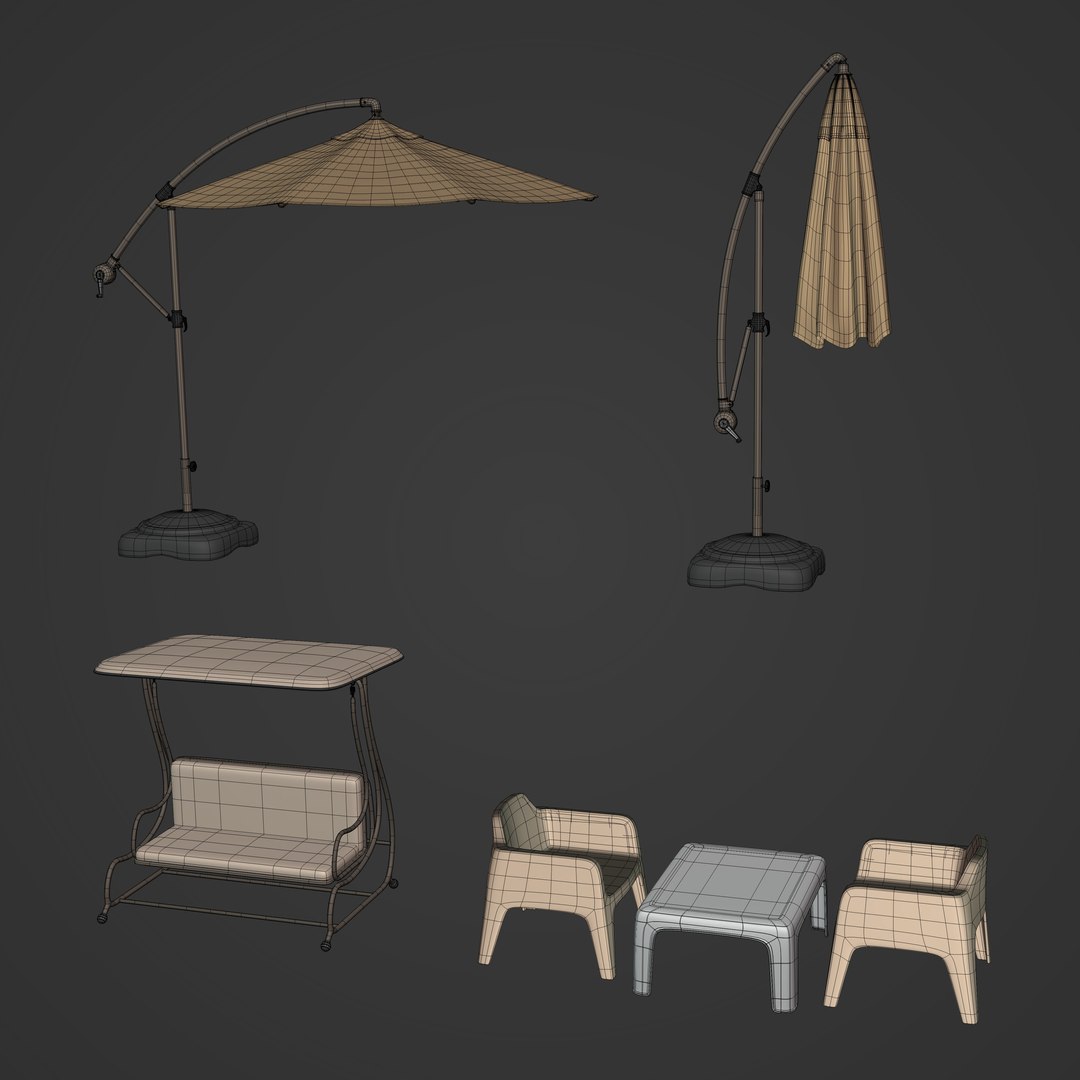 3D Patio Pack model - TurboSquid 2084909