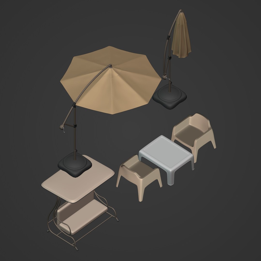 3D Patio Pack model - TurboSquid 2084909