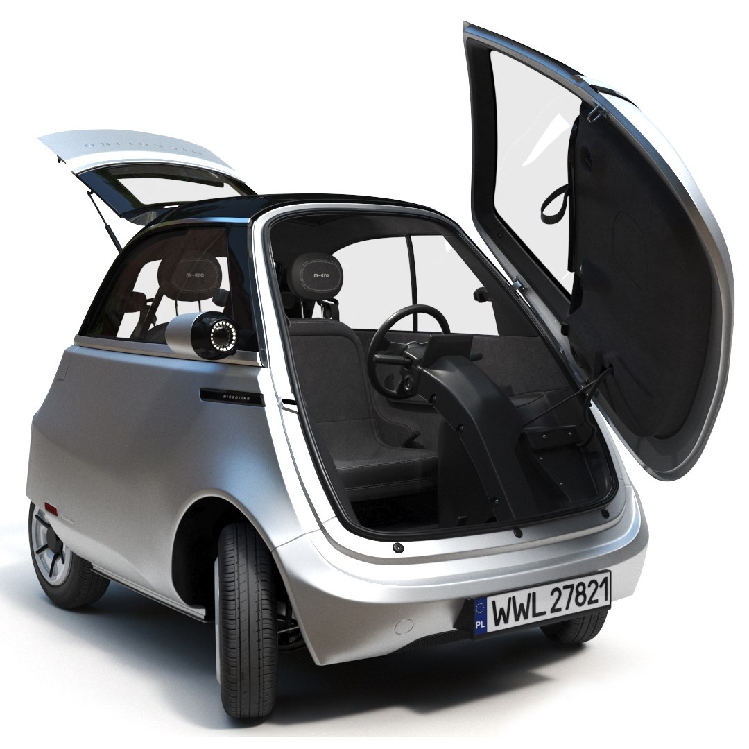 3D Microlino 2 M-ero 2022 Sliver Rigged1 Model - TurboSquid 2274548