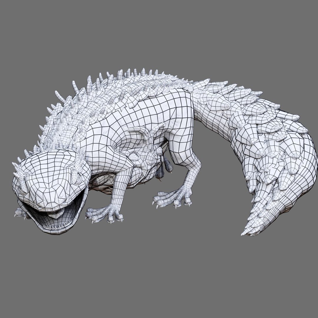 3D Gecko Monster Creature - TurboSquid 1446150