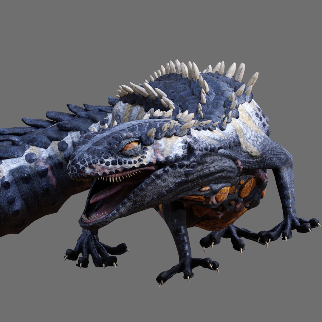 3D Gecko Monster Creature - TurboSquid 1446150