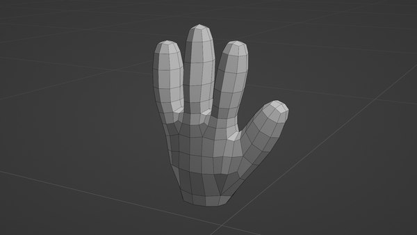 3D Low poly hand 4 fingers model - TurboSquid 2016814