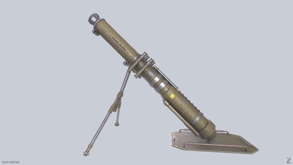modelo 3d Mortero de ciencia ficción - TurboSquid 2230844