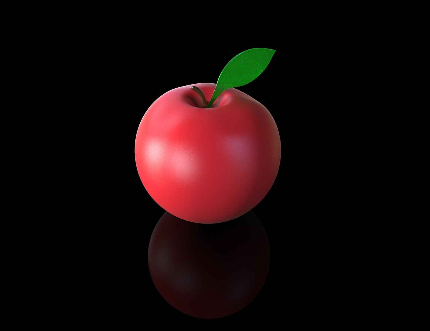 Apple Cute 3d Model