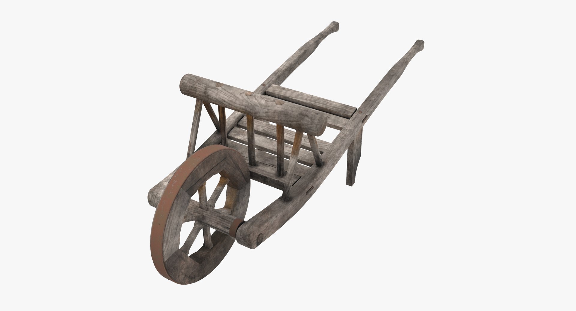 3d Medieval Wheelbarrow