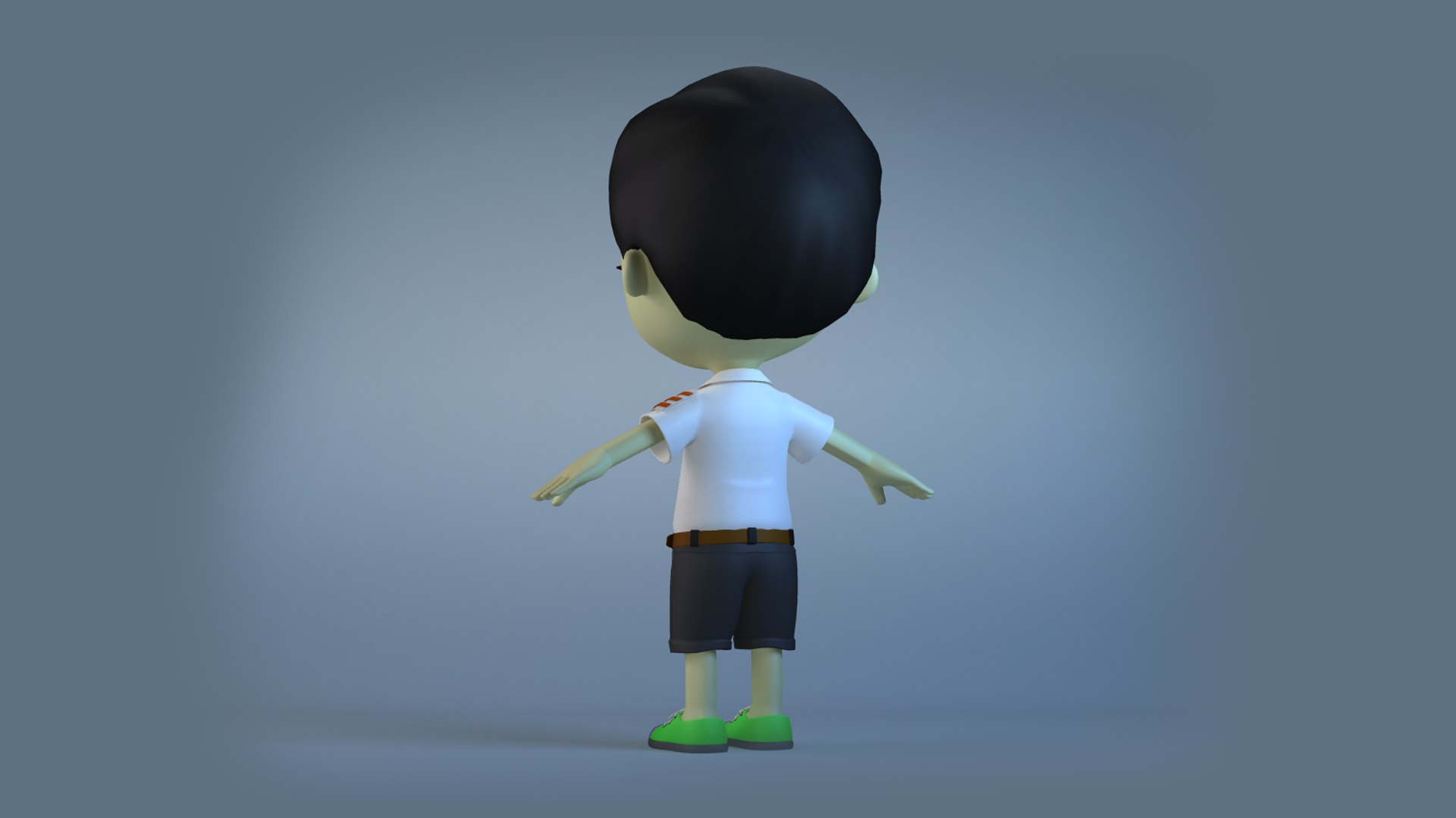 3D Animated Characters Little Boys Students Passersby Boy - TurboSquid ...