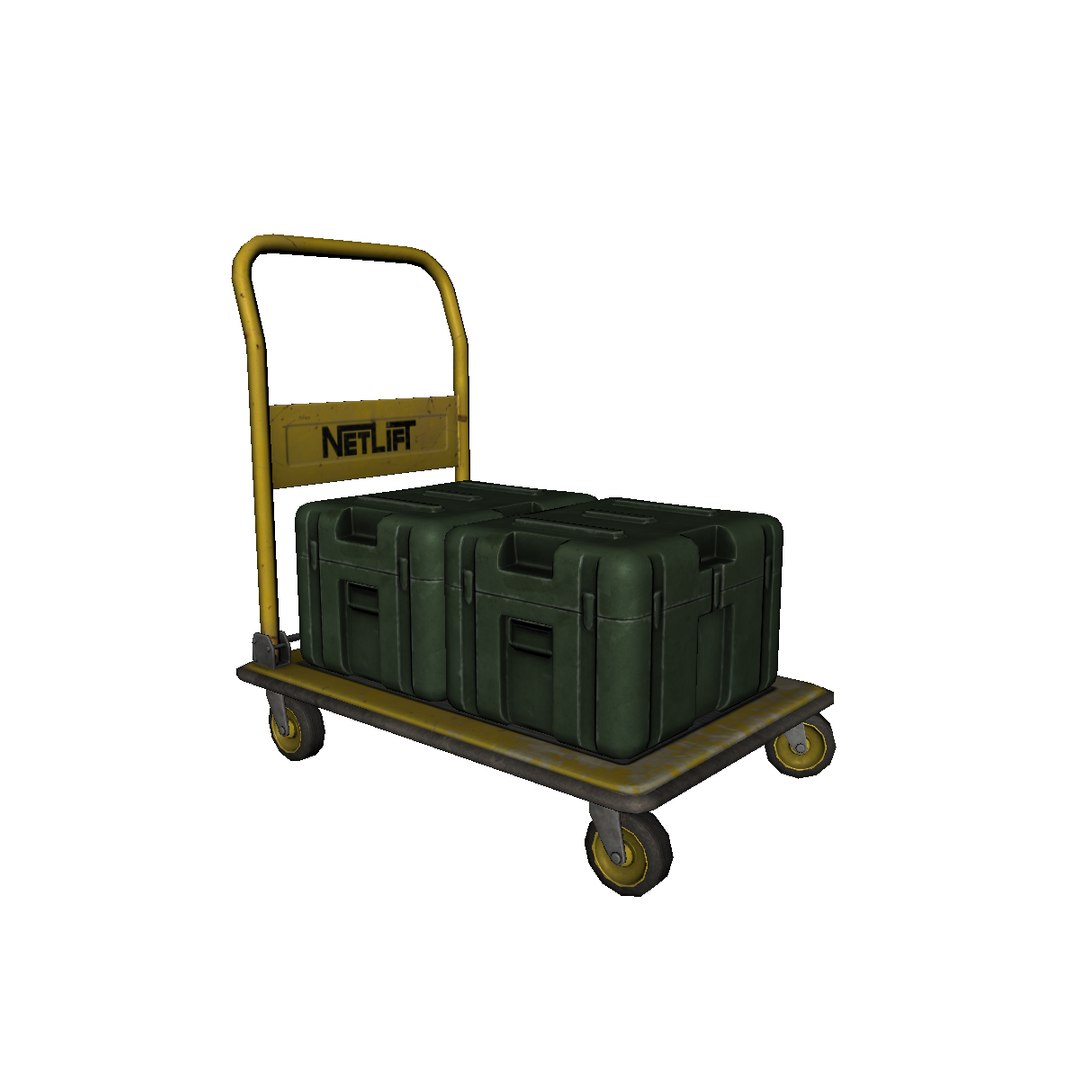 Trolley Boxes 3d Max