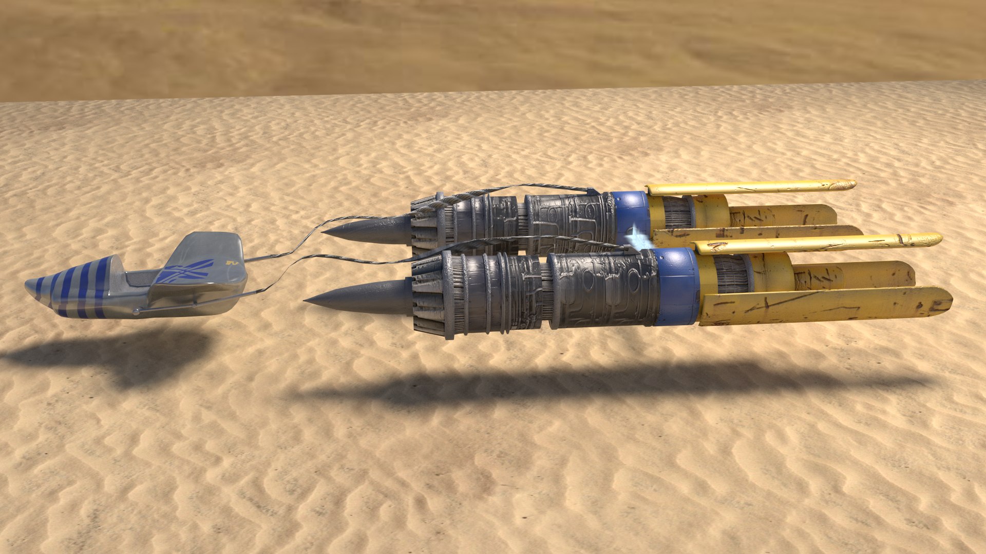 pod racer 3d model