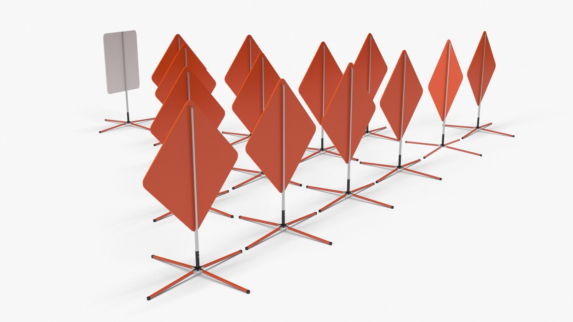 3D Road Construction Signs - TurboSquid 1579518