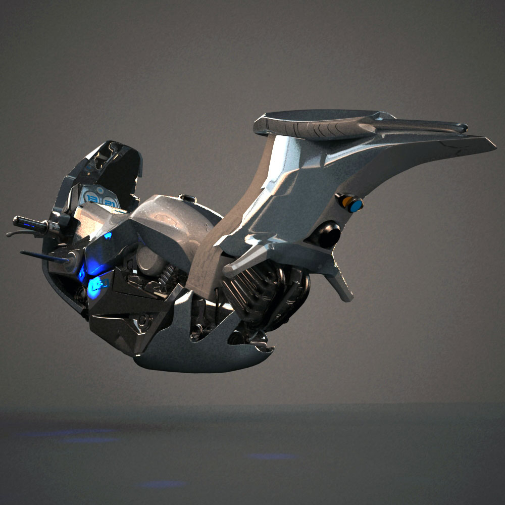 3d model hover bike