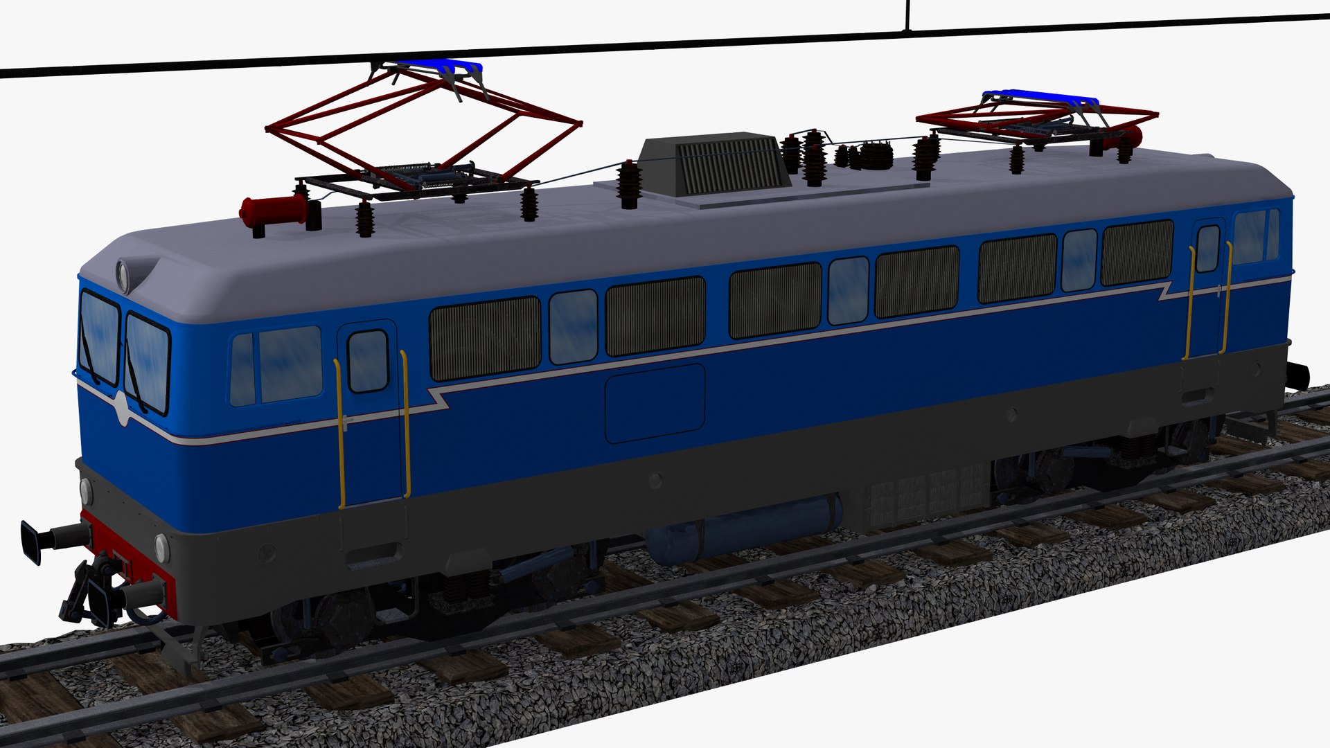 Mav V43 Electric Locomotive Model - TurboSquid 2046783