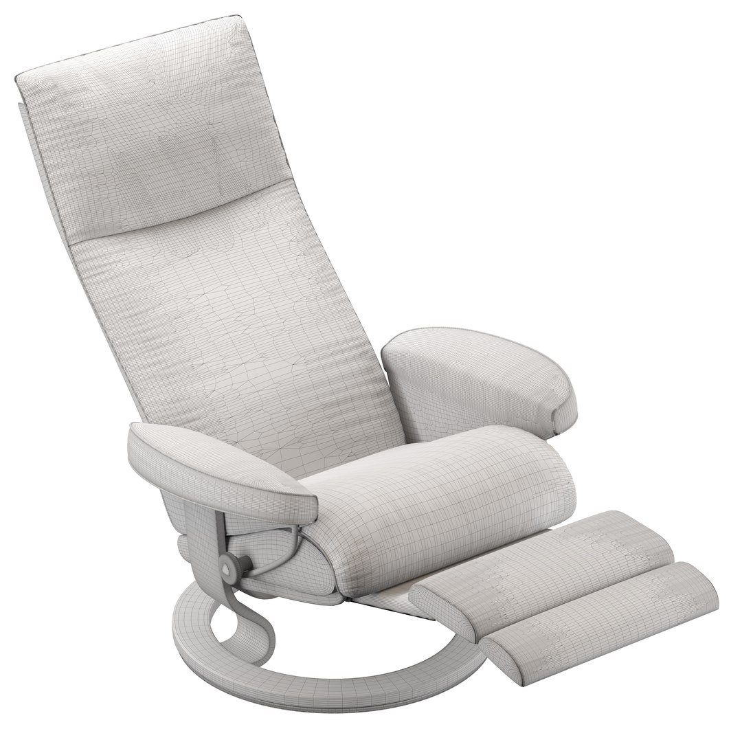 Stressless Aura Recliner 3D Model - TurboSquid 2090673