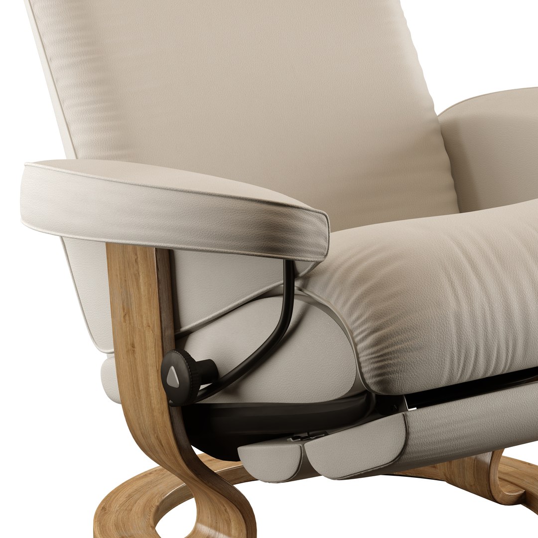Stressless Aura Recliner 3D Model - TurboSquid 2090673